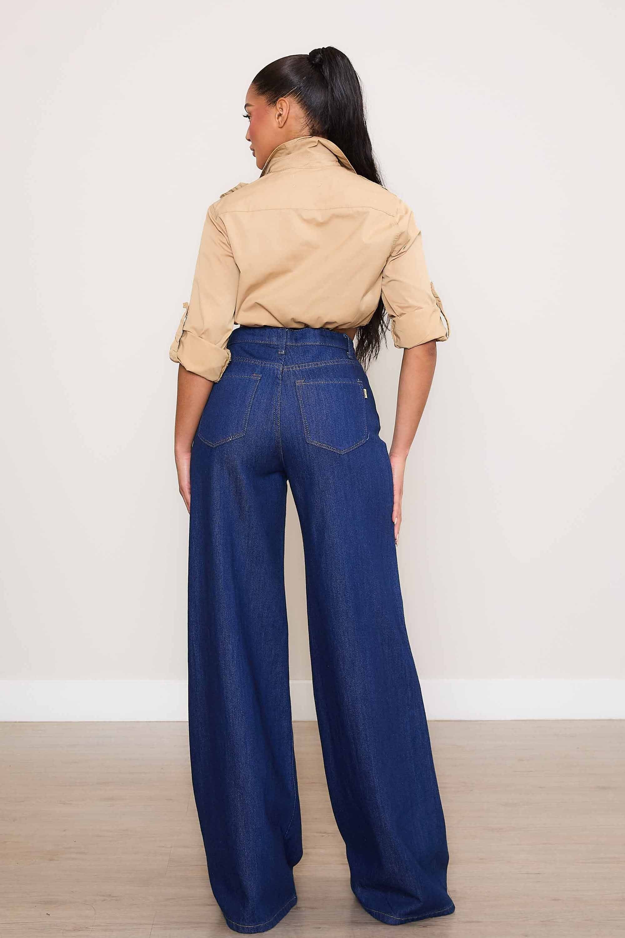 Indigo Wide Leg Jeans – Dominique Nicole Boutique